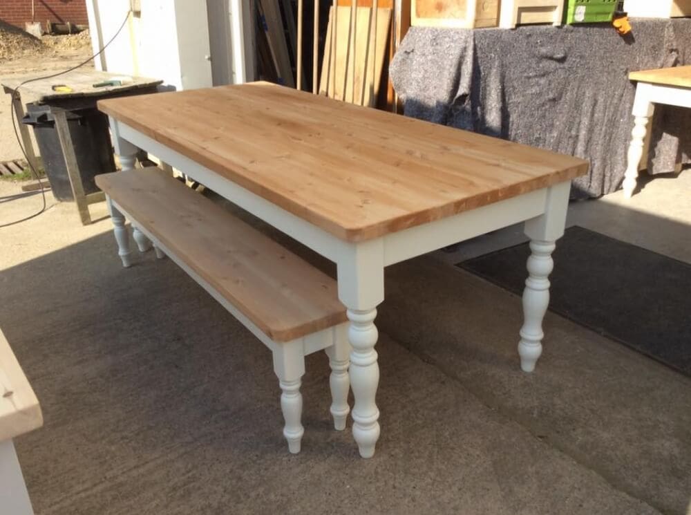 Painted new pine tables in all colours - Pond Cottage Antiques