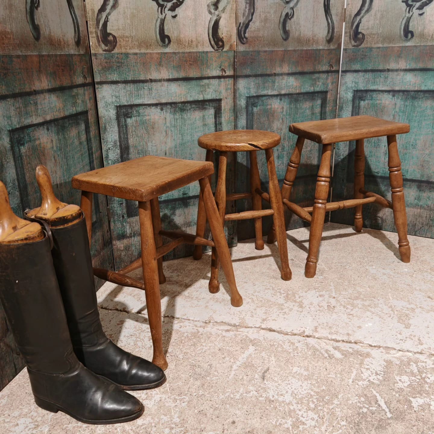 VICTORIAN WAXED AND RESTORED STOOLS - Pond Cottage Antiques